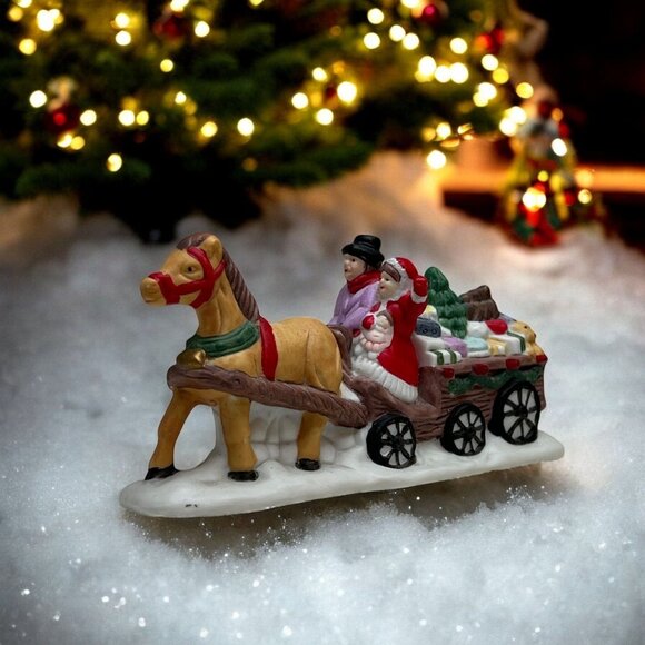 Winter Village | Holiday | Winter Village Porcelain Carriage Christmas ...